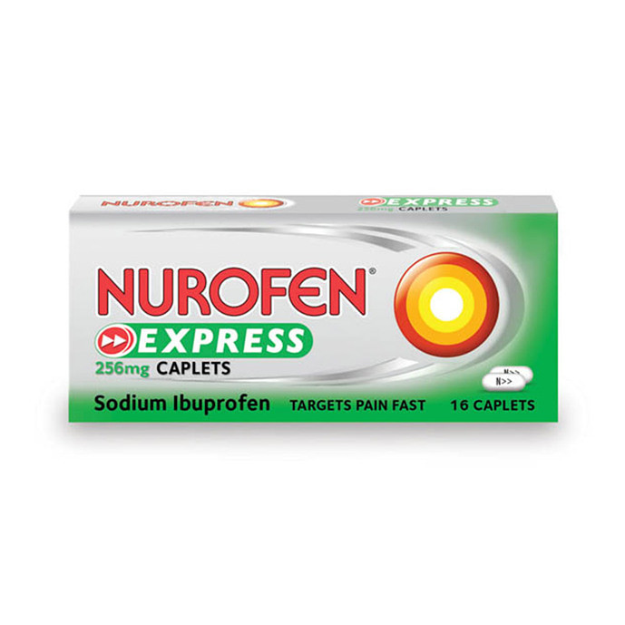 Nurofen Express Caplets 256mg - Birdsfoot Lane Pharmacy
